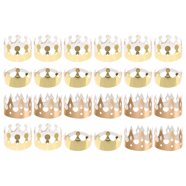 sixwipe 13 Pcs Gold King Crowns Set, DIY Birthday King Crown Craft to ...