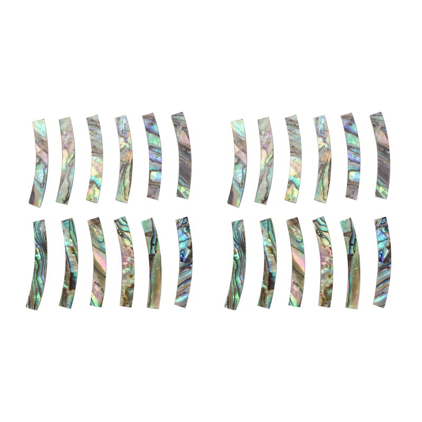 24Pcs Guitar Soundhole Rosette Abalone Shell Inlay Curved Strips Guitar ...
