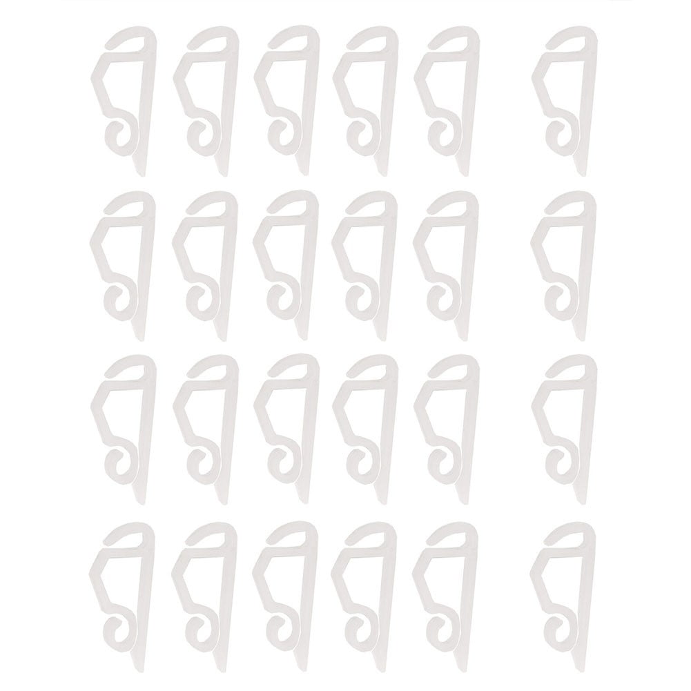 24PCS Gutter Hooks Plastic Gutter Brackets Hooks for Fixing Lights to ...