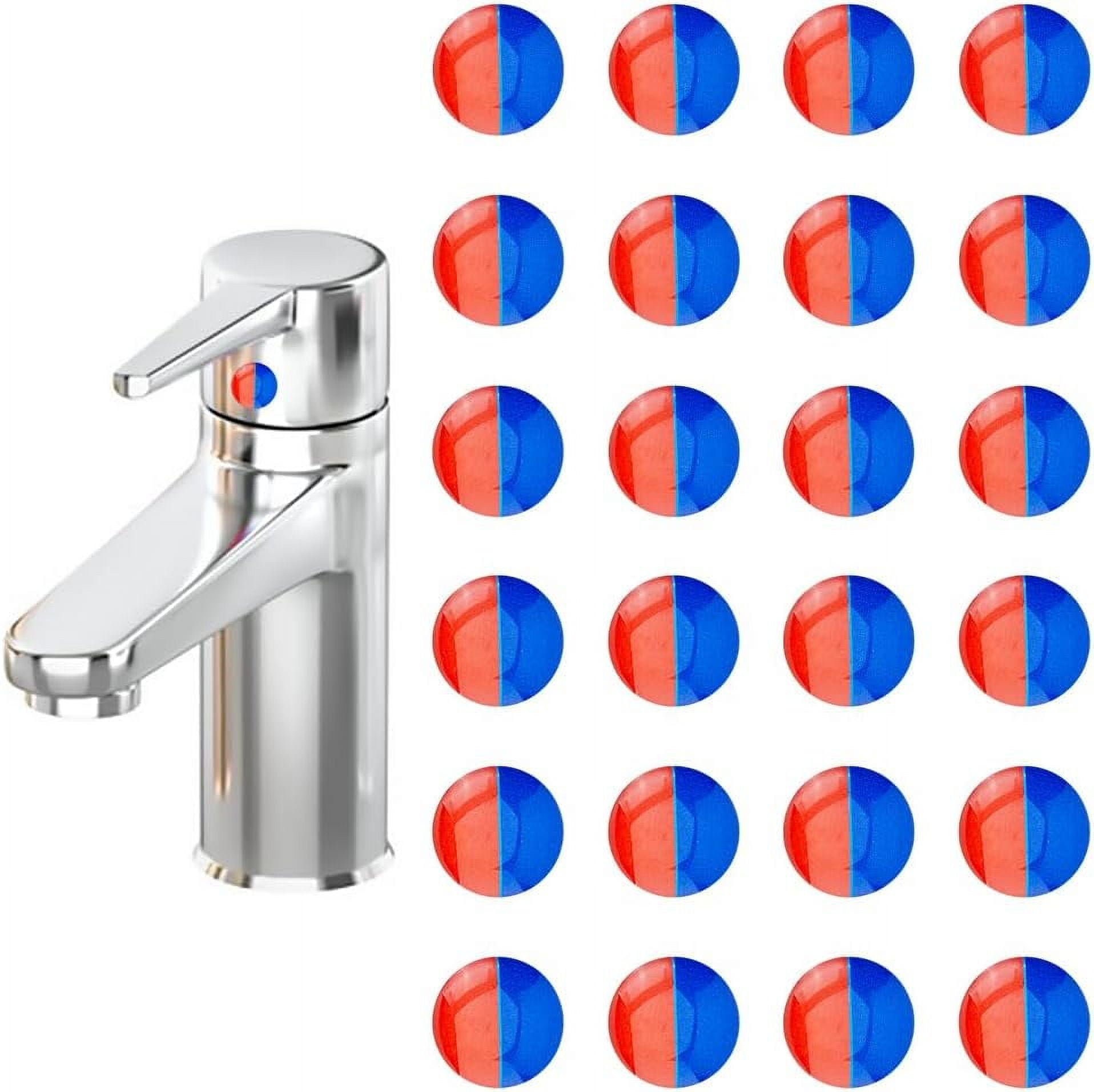 24Pcs Hot and Cold Water Stickers Self Stick Hot and Cold Water Label ...