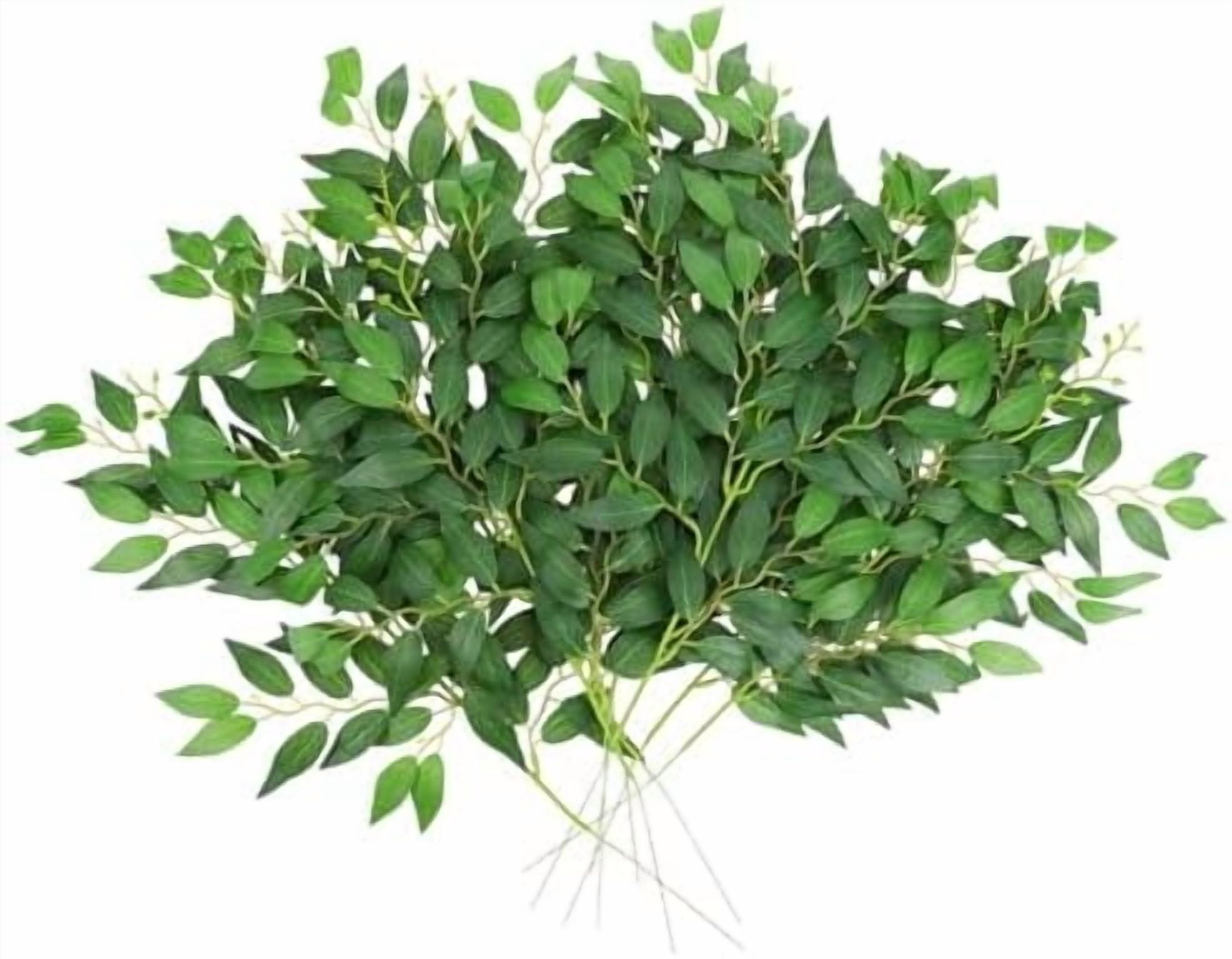 24Pcs Italian Ruscus Artificial Greenery Stems, Silk Green Leaves 21.6 ...