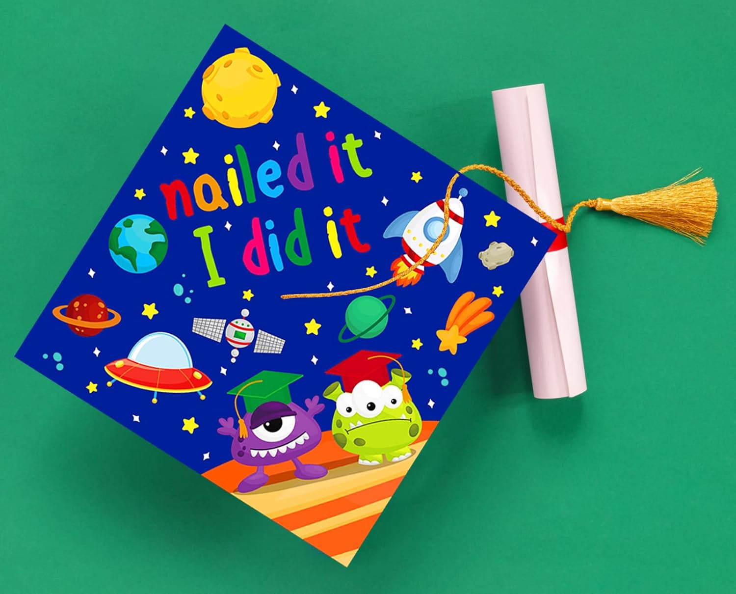 24Pcs Kindergarten Graduation Cap Stickers For Kids 2023 Preschool Pre ...