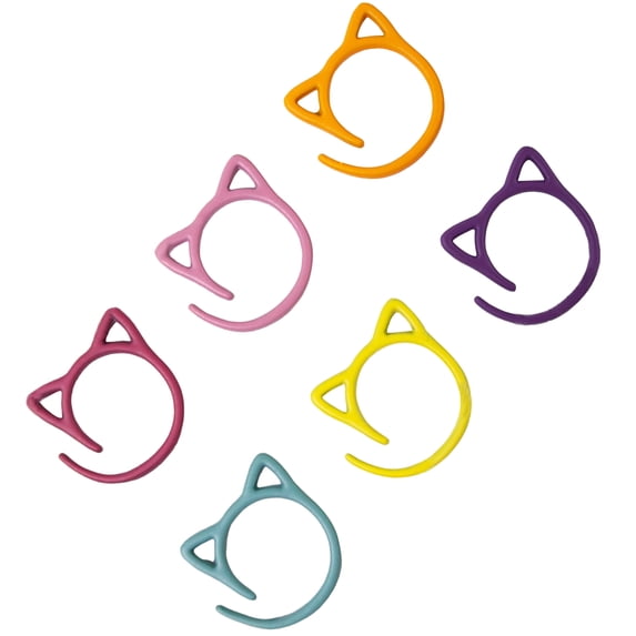 24Pcs Knitting Marker Rings Crochet Locking Marker for Knitting and ...