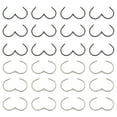 24Pcs Metal Shower Curtain Hooks Rings Shower Hooks for Shower Curtain ...