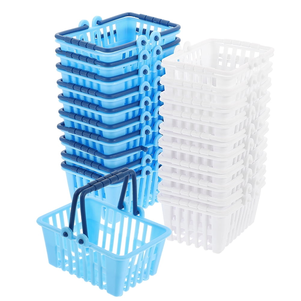 Raindrops 24Pcs Assorted Color Mini Shopping Basket Toy MultiFunctional ...
