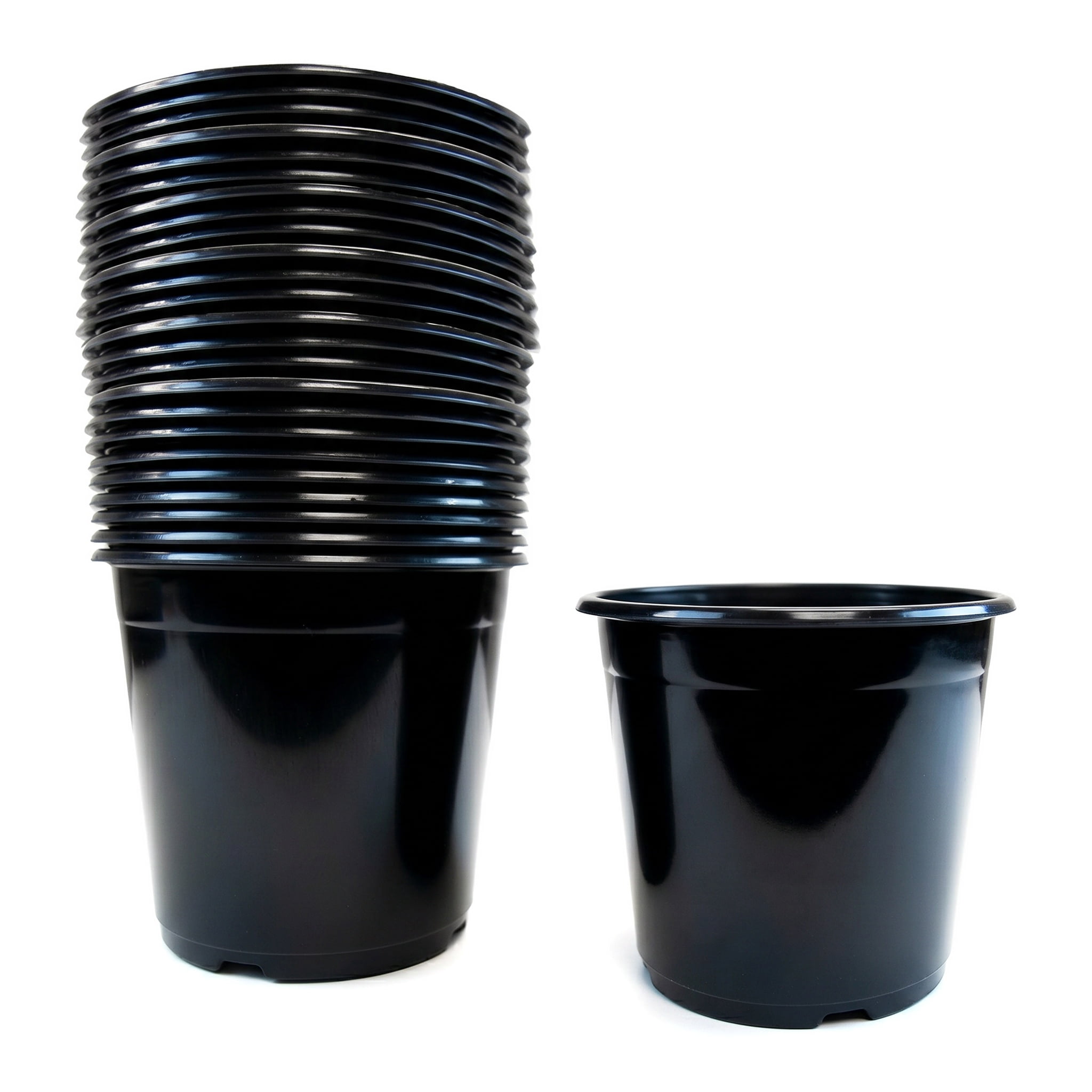24Pcs Nursery Pots Plastic Planter with Drainage Holes, Planters for ...