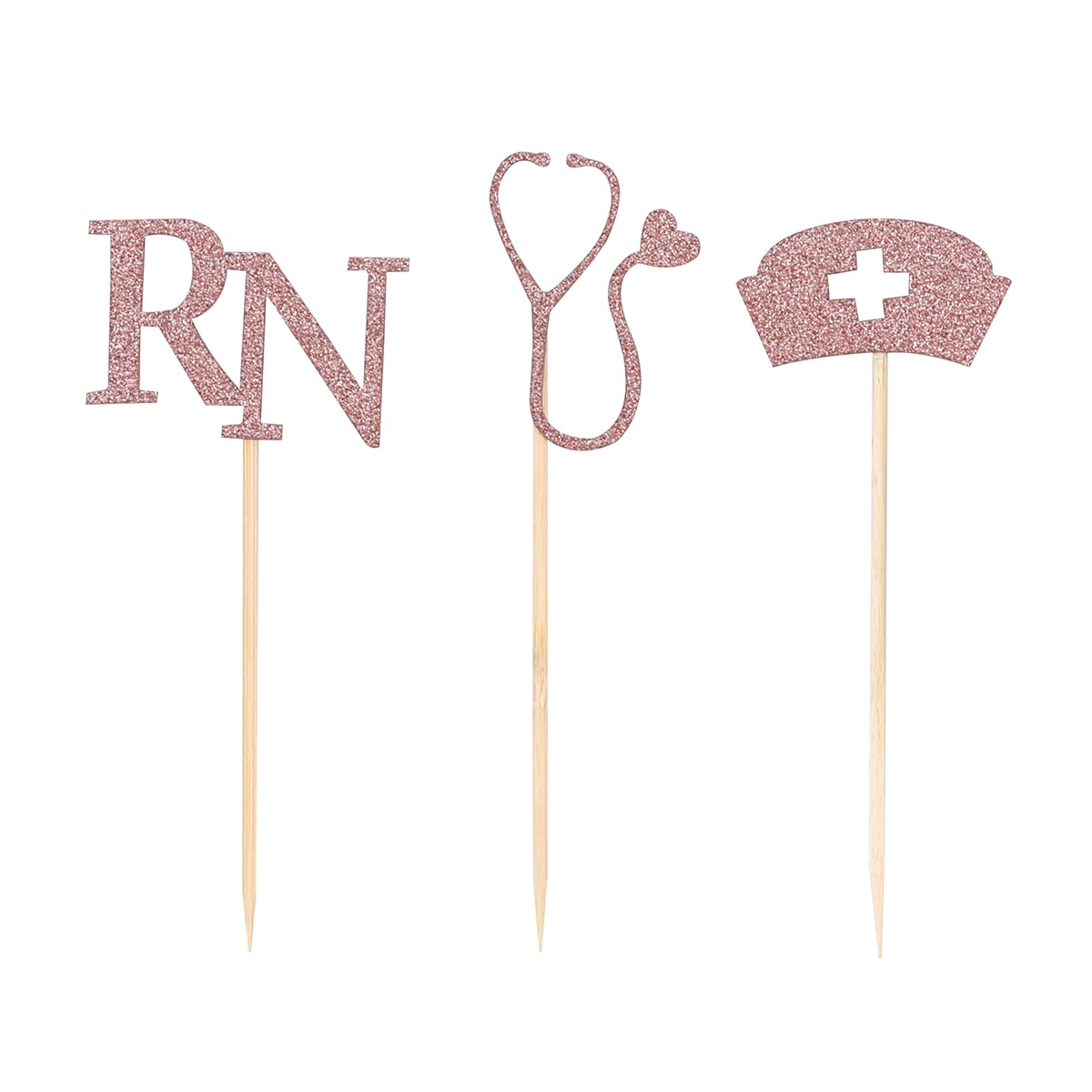 24Pcs Nursing Cake Topper Nurse Graduation Cupcake Toppers Nurse ...