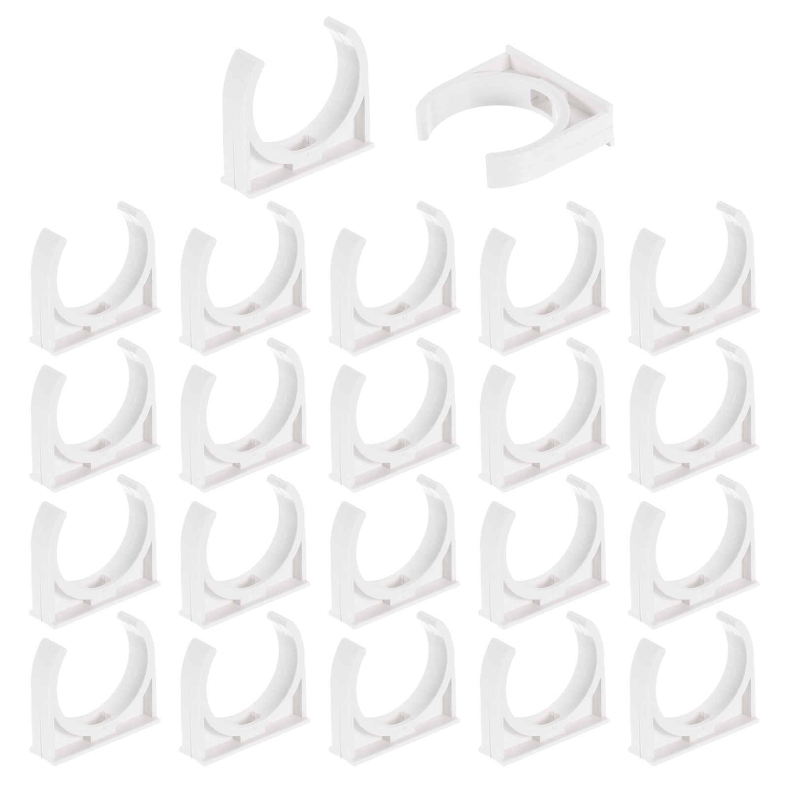 24Pcs PVC Water Pipe Clamps Clips, U-Shaped Holder Buckles for 50mm OD ...