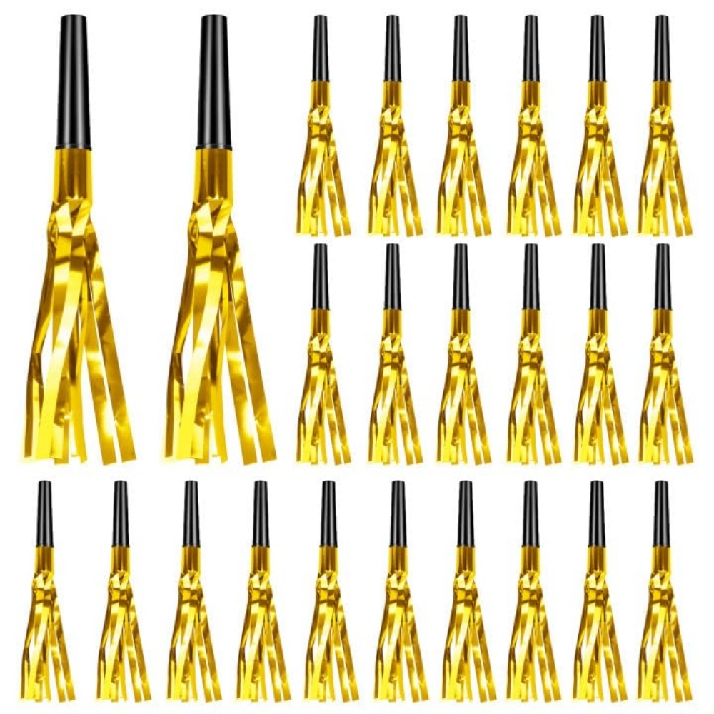 24Pcs Party Blowers Gold Noise Makers Fun Party Favors Adult Birthday ...