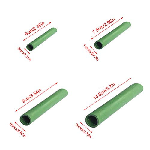 24Pcs Plant Support Stakes Connectors, 11mm Garden Stake Straight ...