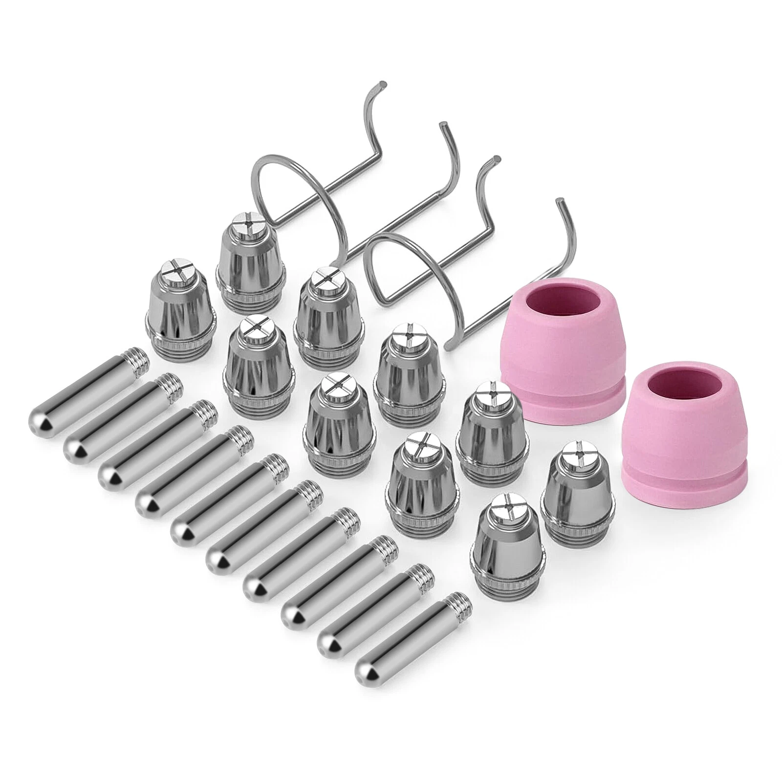 24Pcs Plasma Cutter Torch Consumables Tip Kit For Sg-55 Ag-60 Wsd-60 ...