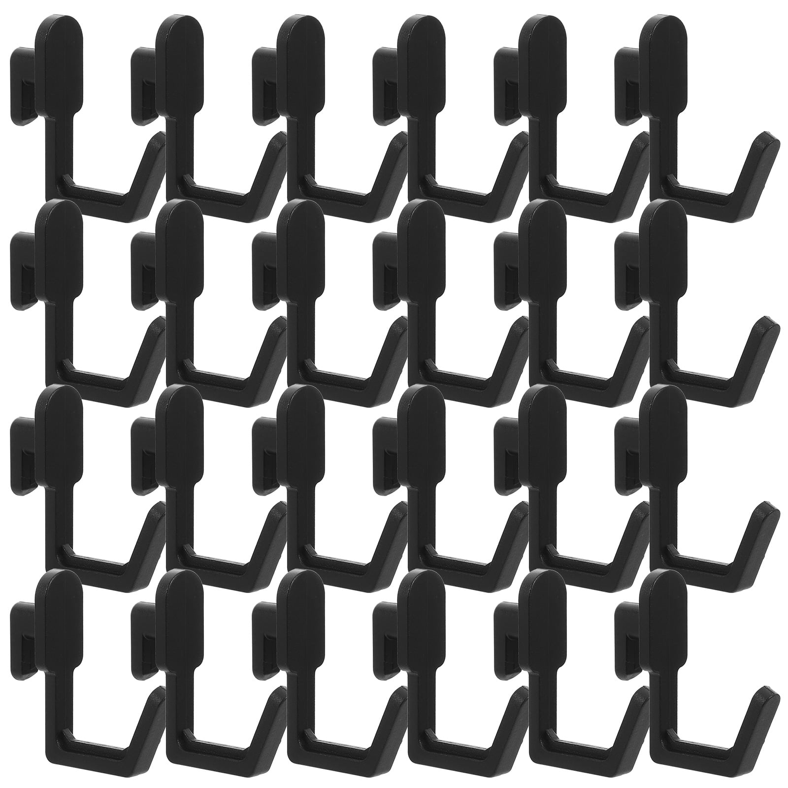24Pcs Plastic Pegboard Hooks J Shape Pegboard Hook Peg Board Tool ...