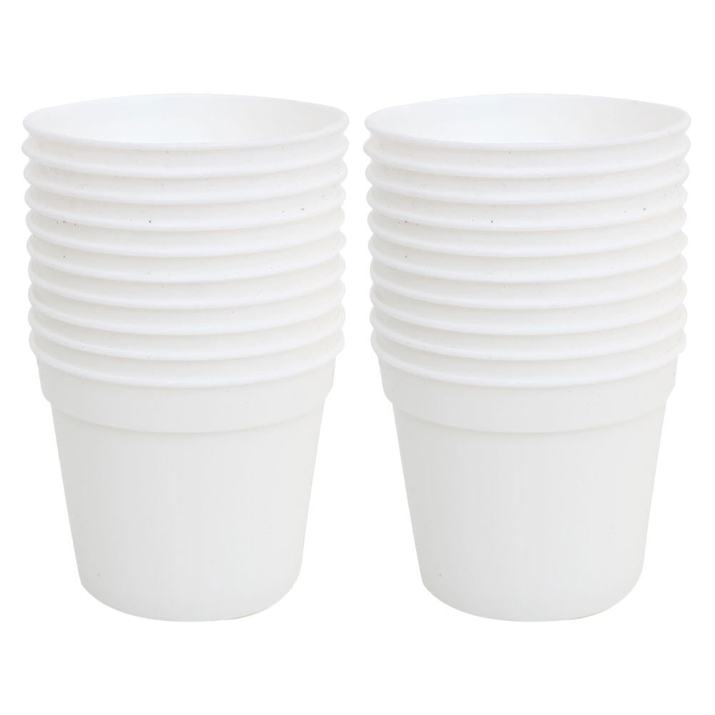 24Pcs Plastic Planter Round Plant Nursery Pots Useful Succulent Plants ...