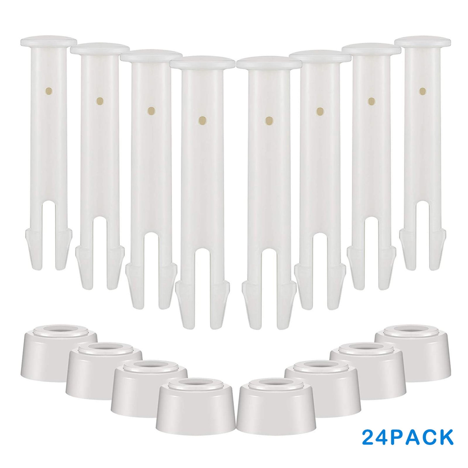 24Pcs Plastic Pool Joint Pins 2.75Inch Extra Rubber Seals Pool ...