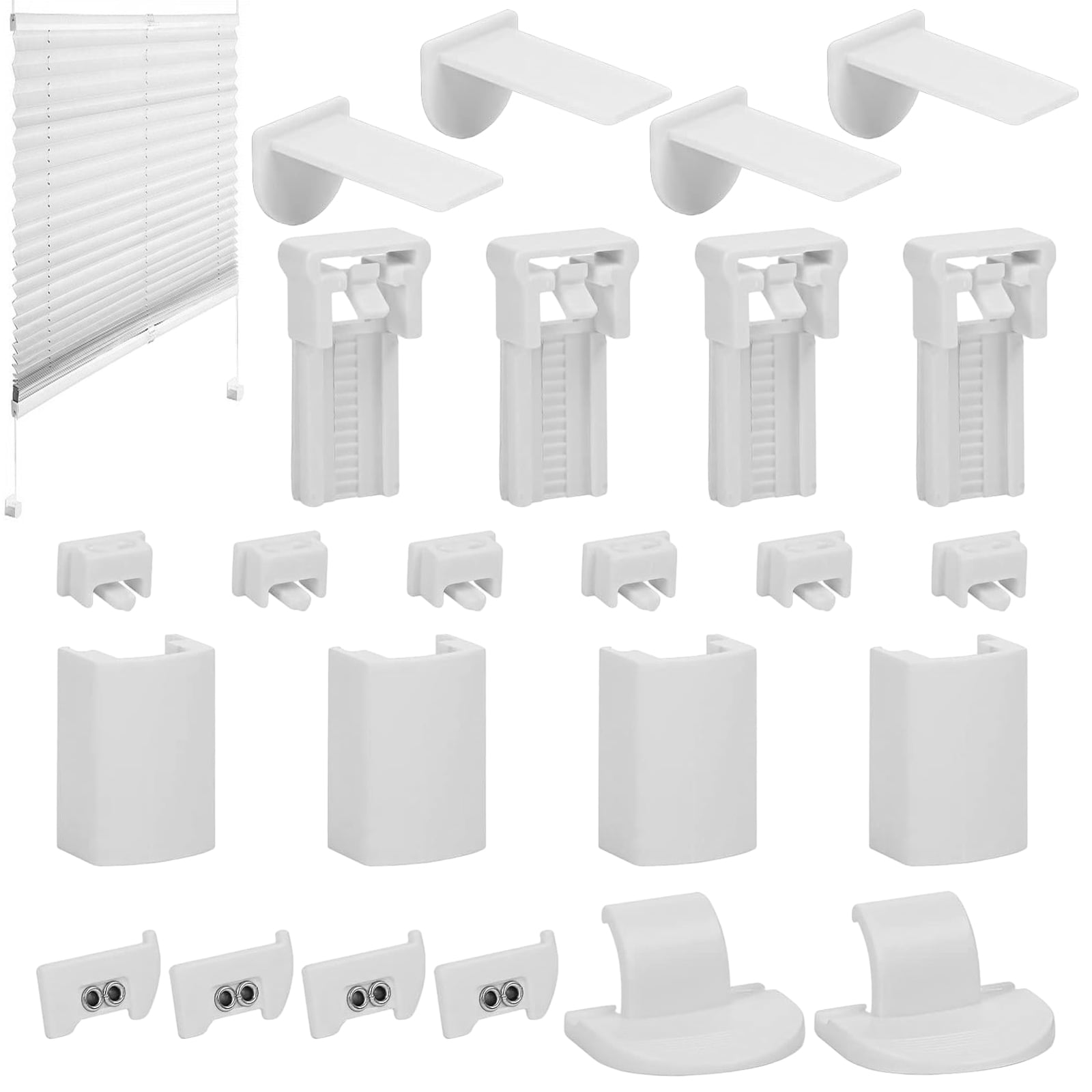 24Pcs Pleated Curtain Assembly Accessories - Set - Walmart.com