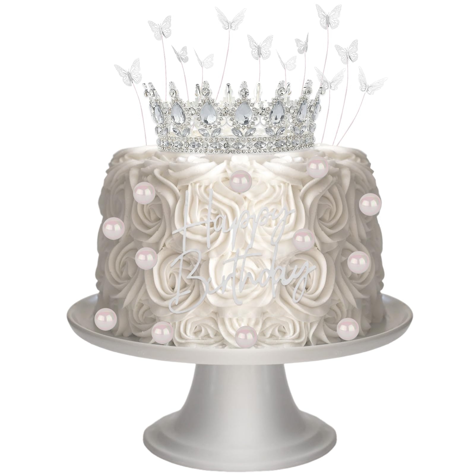 24Pcs Queen Crown Cake Topper Crown ITL1 Cake Decorations Diamond Cake ...