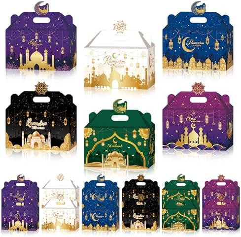 24Pcs Ramadan & Eid Mubarak Gift Boxes Small Goodie Present Boxes ...