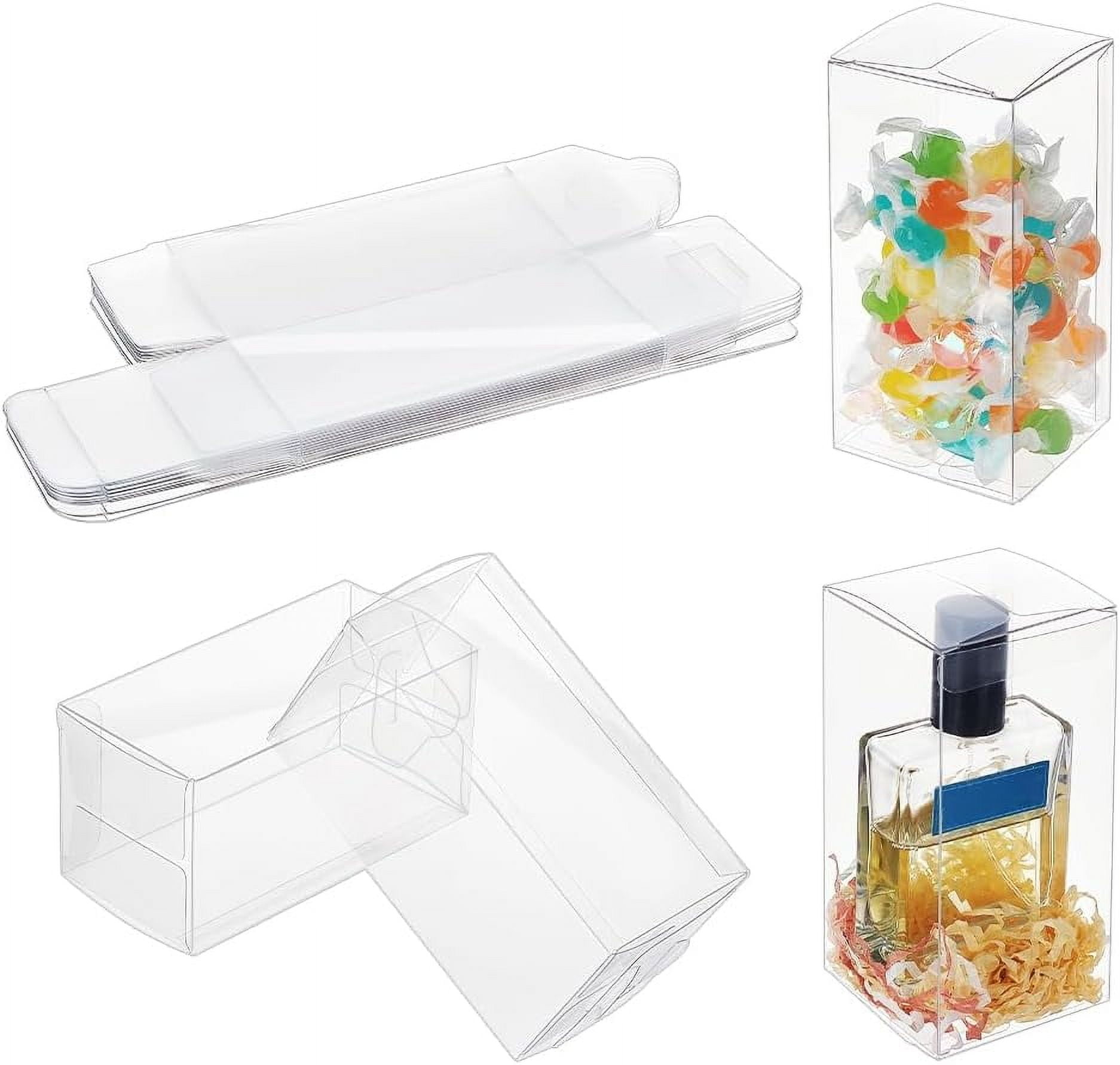 24Pcs Rectangle Transparent Plastic PVC Box Gift Packaging Waterproof ...