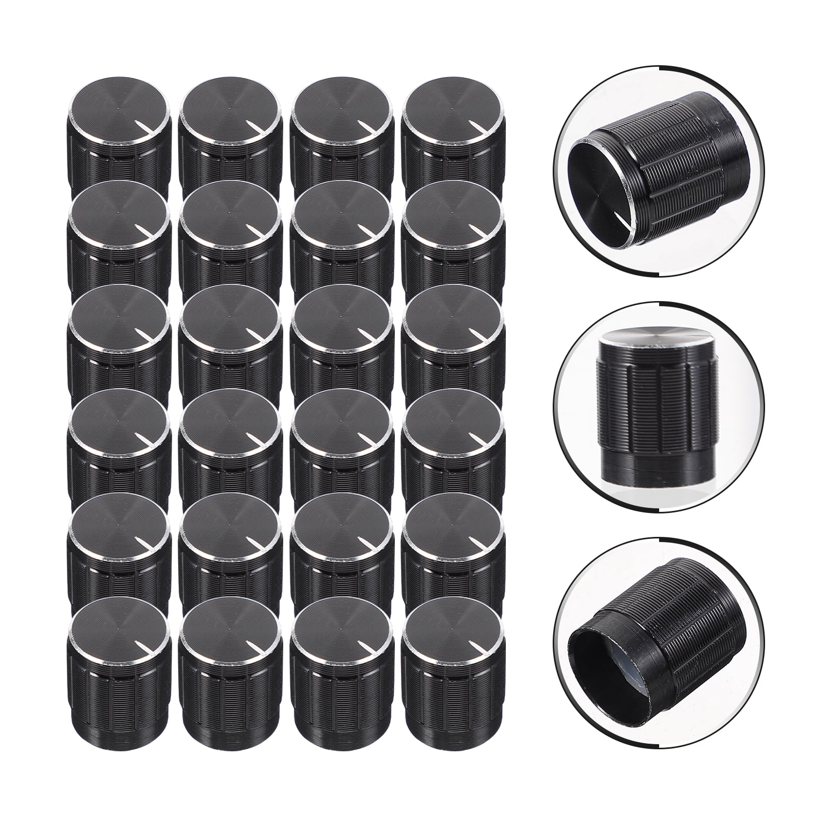 24Pcs Rotary Control Turning Knobs Shaft Potentiometer Knobs Device ...