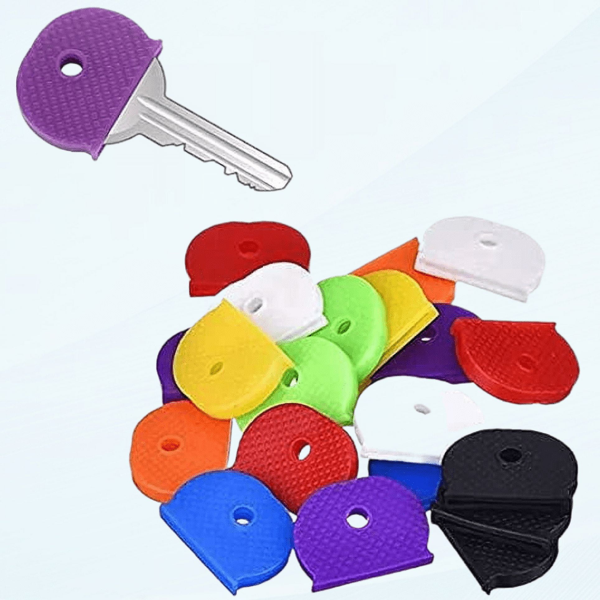 24Pcs Rubber Keycaps Silicone Key Identifier Caps Coloured Key Covers ...