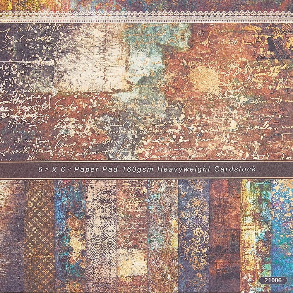 24Pcs Scrapbook Paper Pad Origami Paper Mixture Colored Paper 6"×6 ...