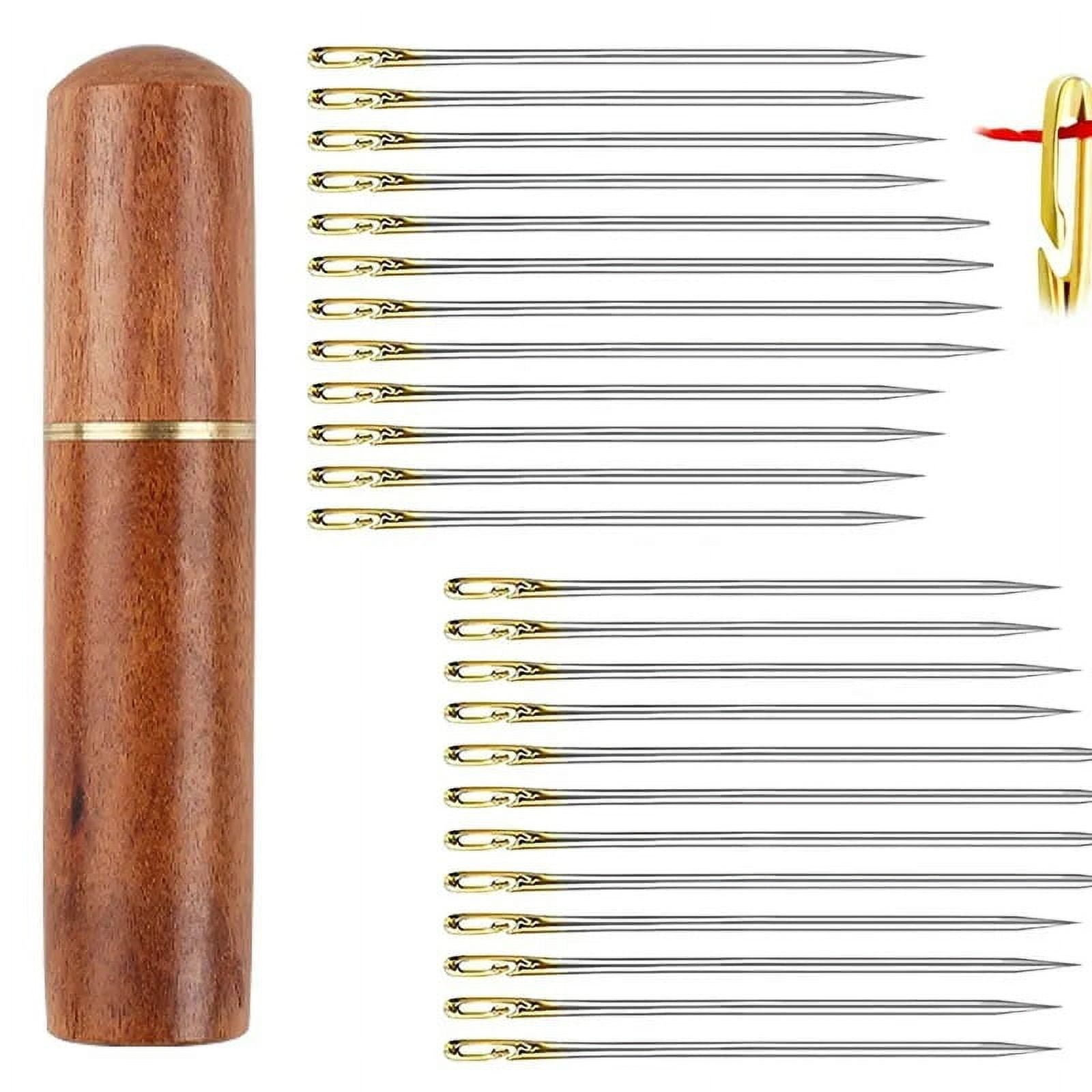 24Pcs Self Threading Sewing Needles Embroidery Needles For Hand Sewing ...