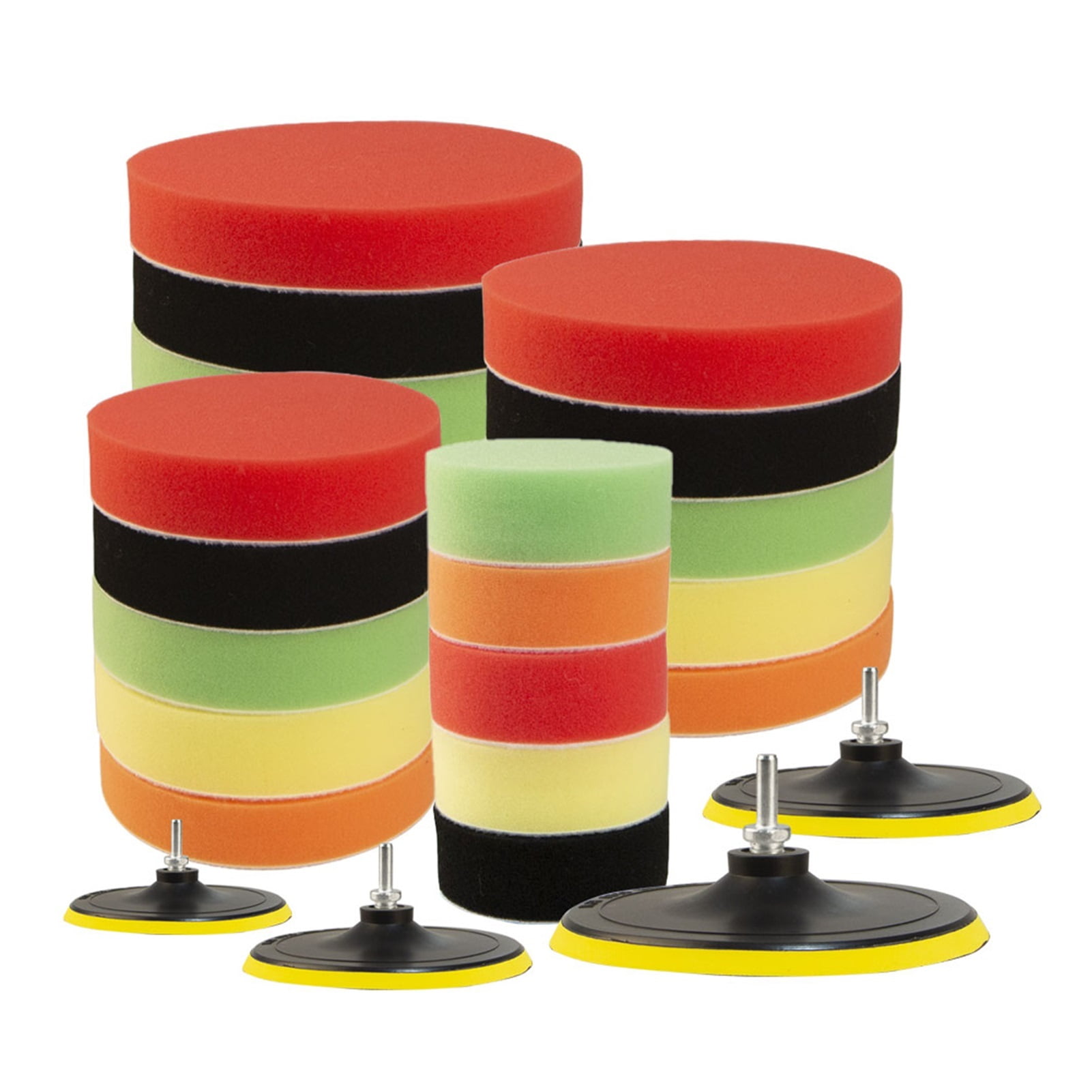 24Pcs/Set Buffing Pad Polishing Pad Kit For Car Polisher M14 Thread ...