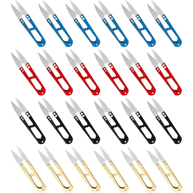 24Pcs Sewing Scissors for Fabric, Thread Yarn Embroidery Clippers ...