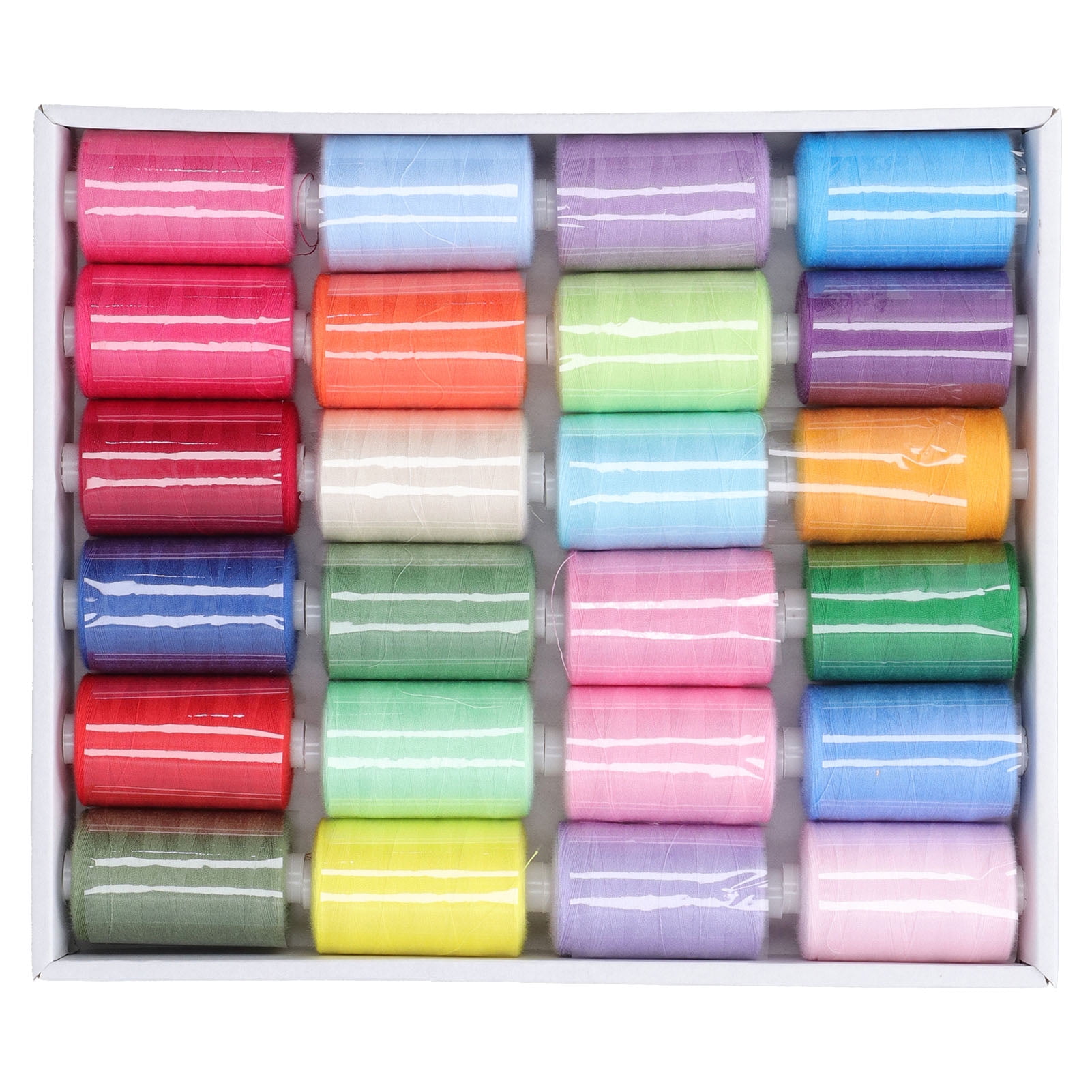24Pcs Sewing Thread Rich 402 Vibrant Colors Multifunctional Wide ...