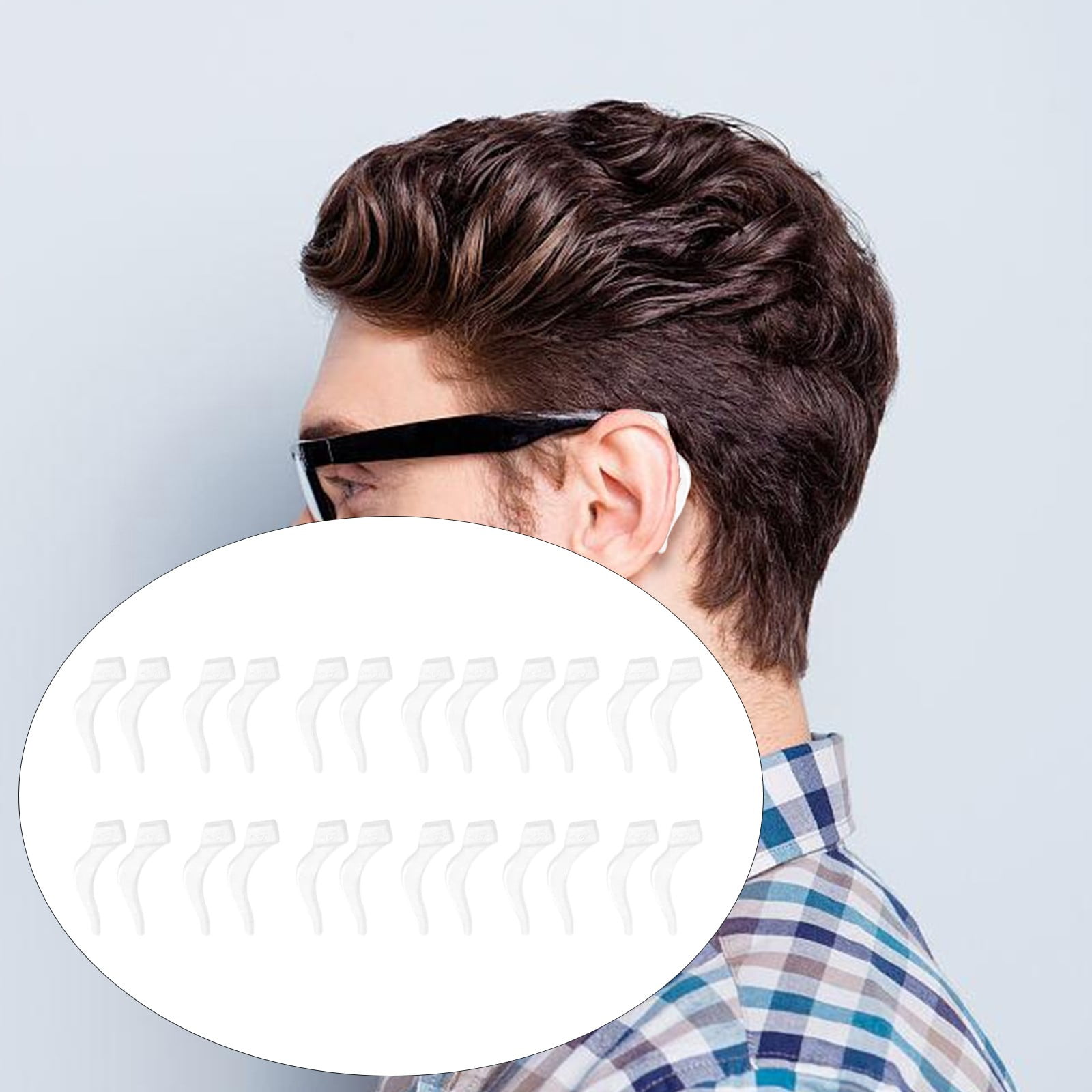 24Pcs Silicone Glasses Ear Clips Ear Grips 12 Pairs Anti Holder ...