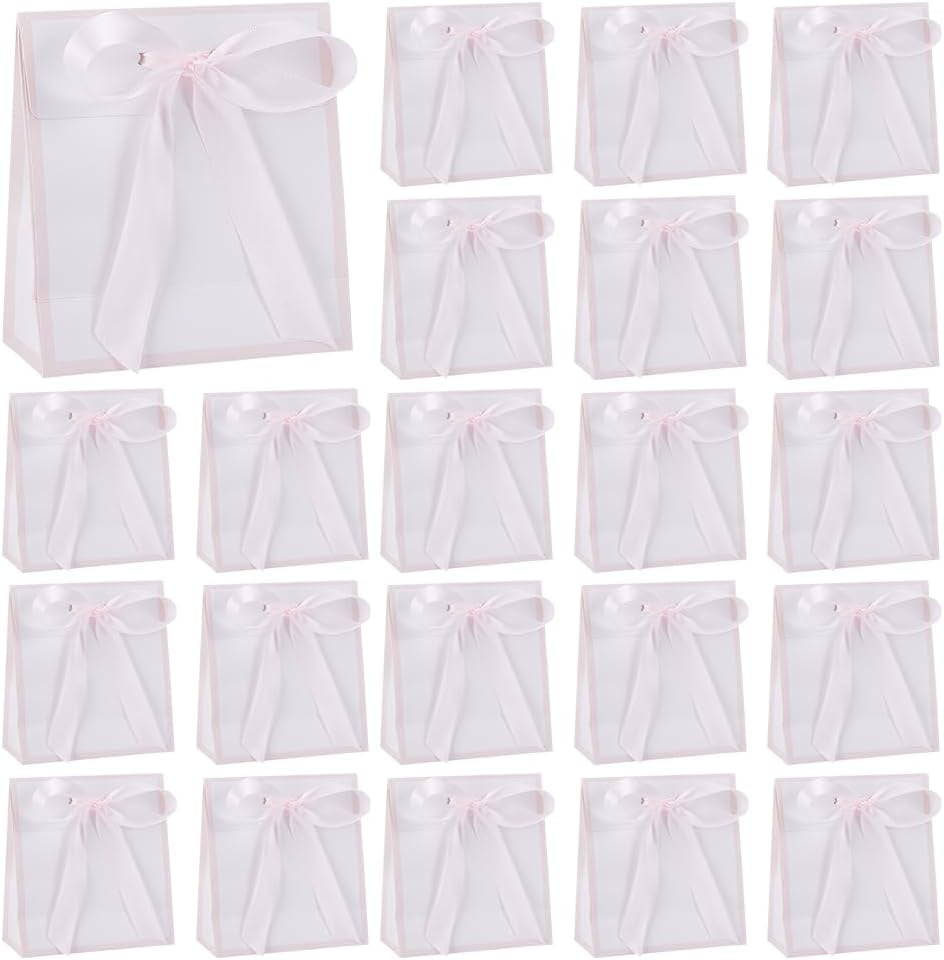 24Pcs Small Gift Packing Bags with Ribbon 5.11 x 2.36 x 5.5 Inch Gift ...