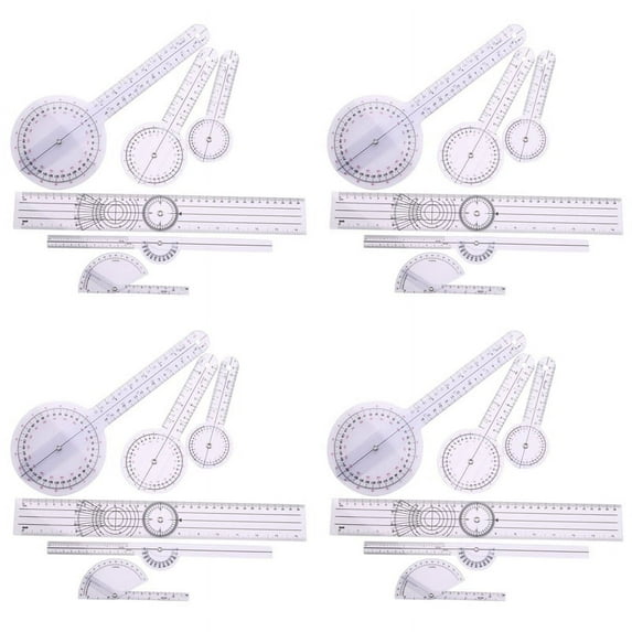 24Pcs Spinal Ruler Spinal Finger Goniometer Protractors Multi-Ruler ...
