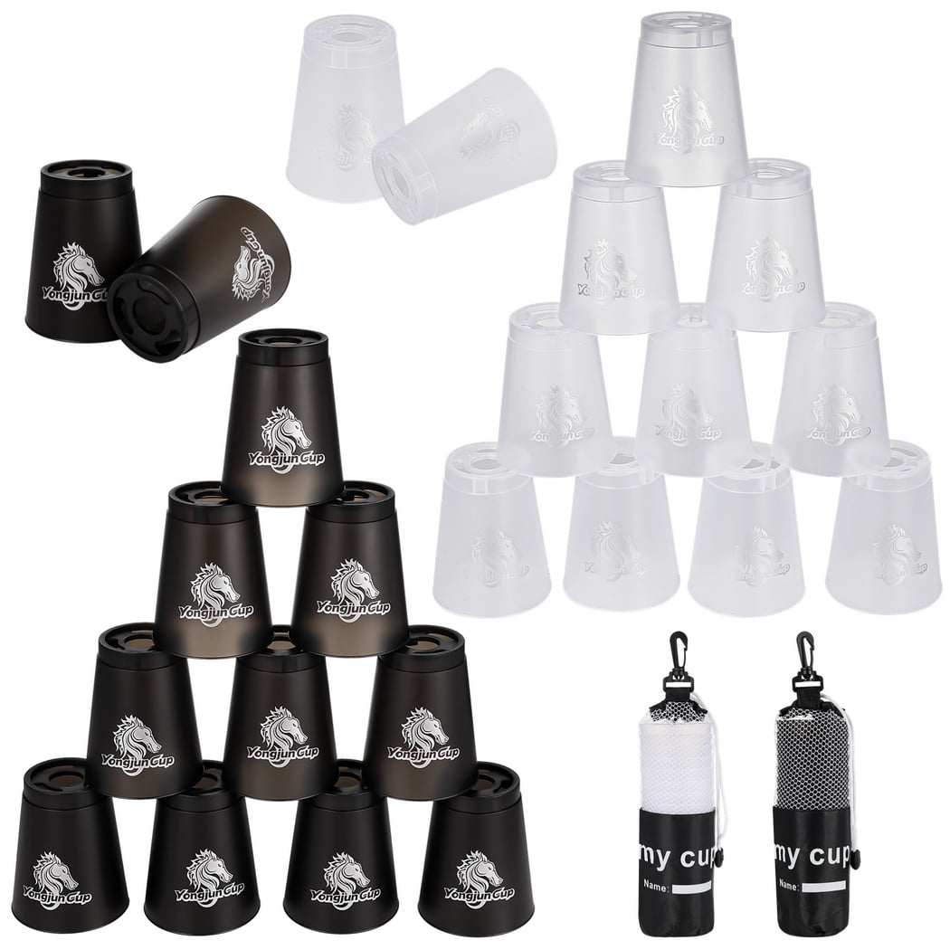 24Pcs Sport Stacking Cups, Speed Training Game for Challenge ...