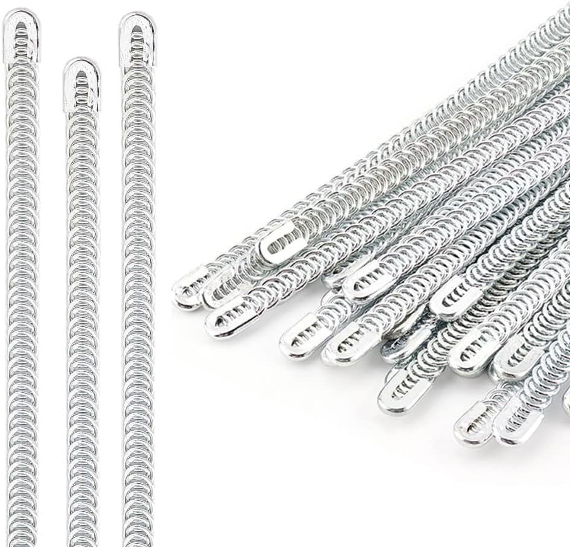 24Pcs Steel Spiral Corset Boning Stay 0.25"x 11" Steel Wire Spiral ...