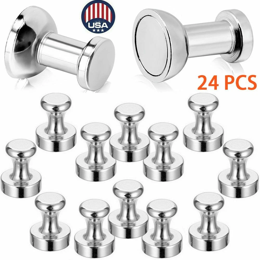 24Pcs Strong Fridge Magnets Refrigerator Magnetic Crafts Whiteboard ...