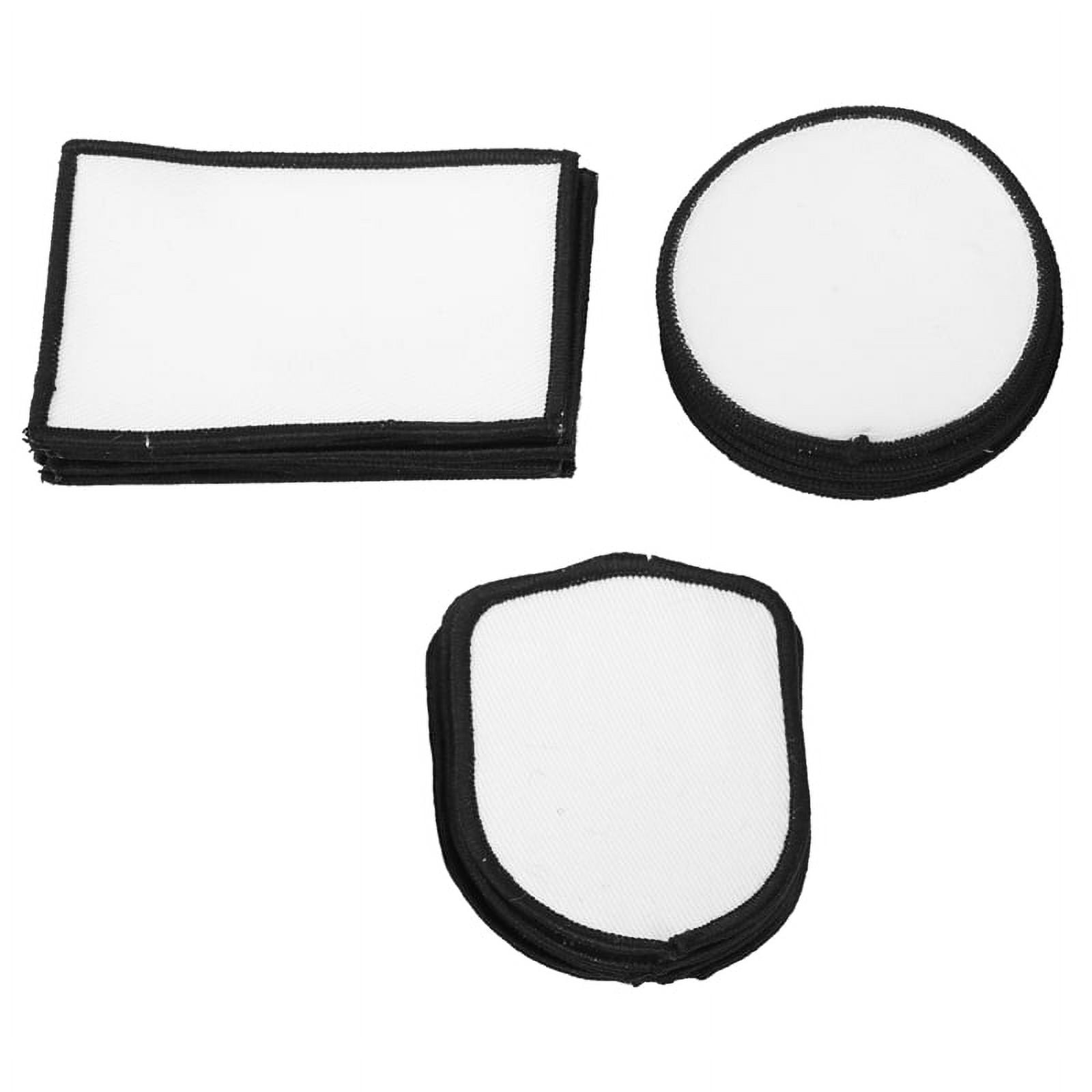 24Pcs Sublimation Patch Blanks Fabric Iron-on Patches Repair Patch for Hats Clothes Backpacks ...