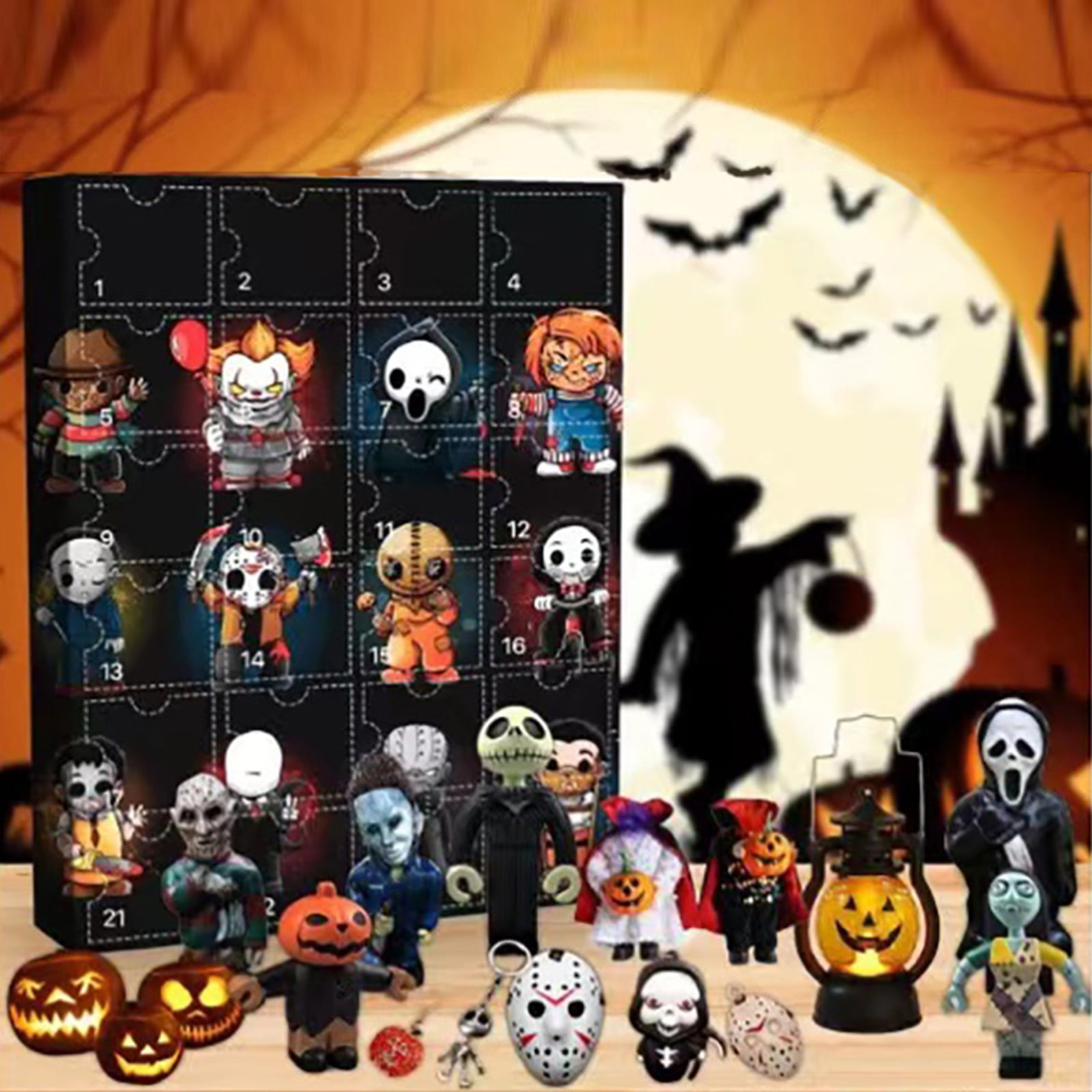 24Pcs Terrifying Bride Halloween Advent Calendar 2025, Halloween ...