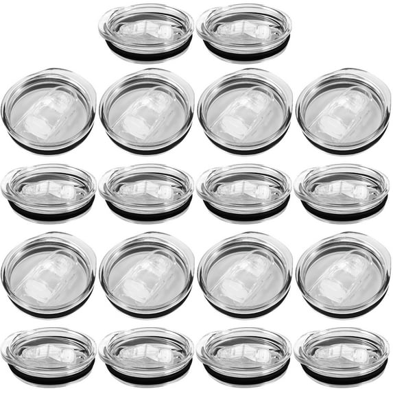 24Pcs Tumbler Lids Plastic Tumbler Covers Clear Tumbler Protective Lids ...