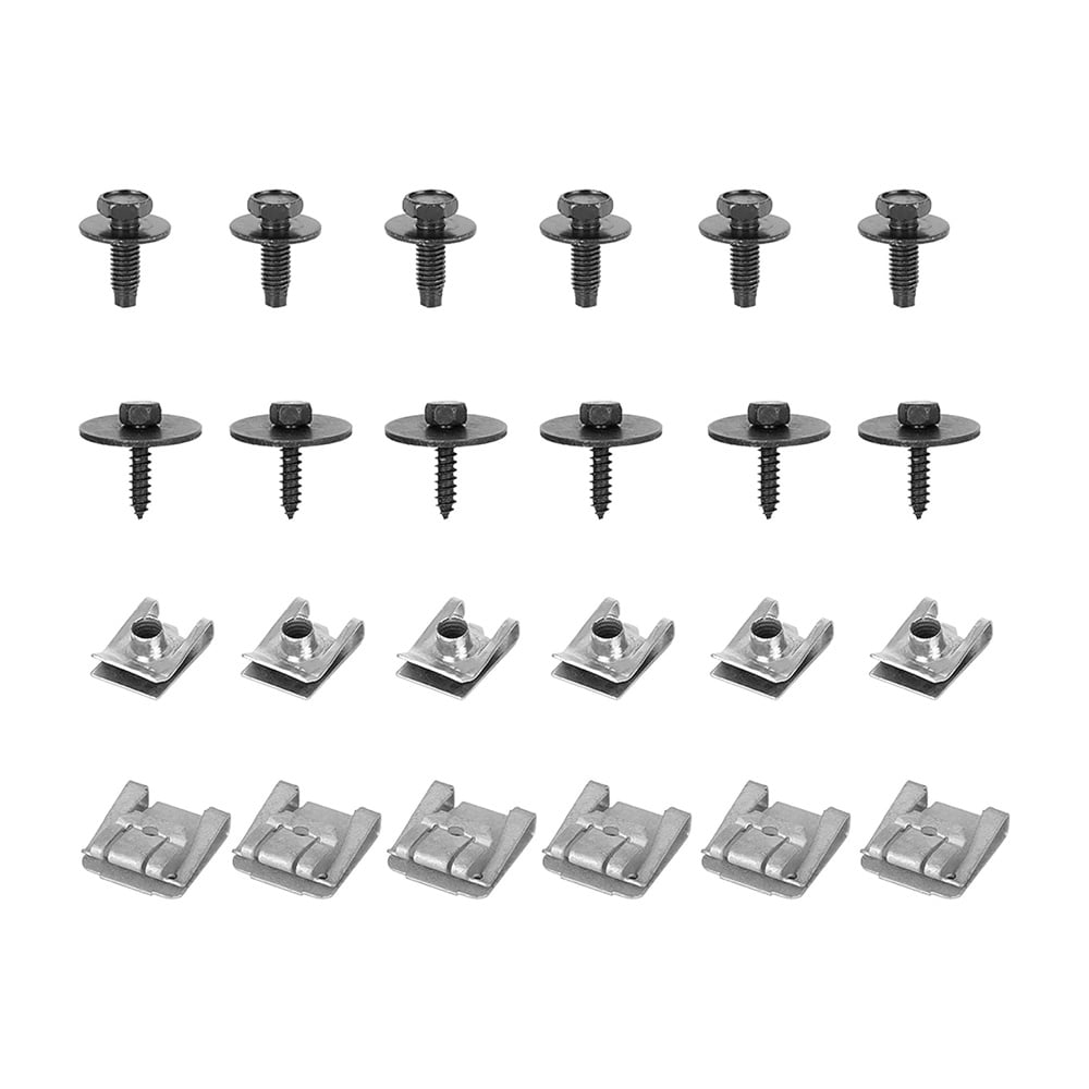 24Pcs Under Engine Cover Undertray Clips Screws For Mercedes Benz W203 ...