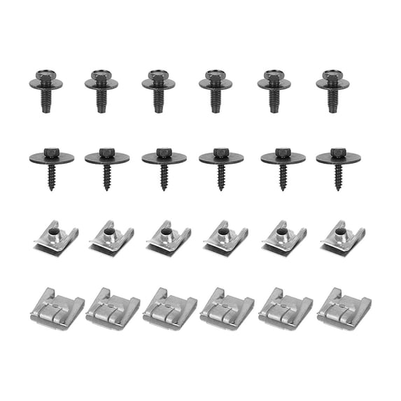 24Pcs Under Engine Cover Undertray Clips Screws For Mercedes Benz W203 ...