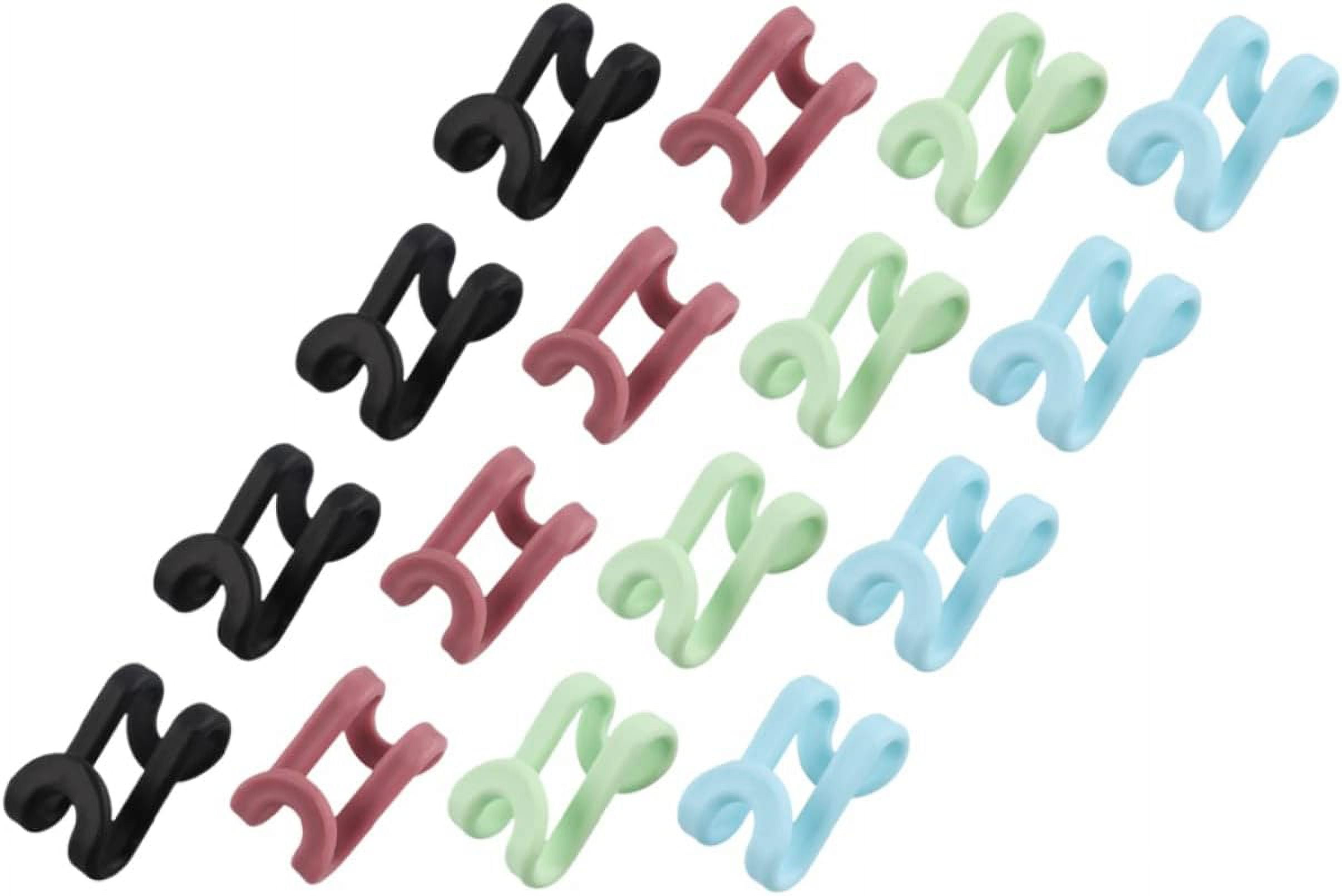 24Pcs Wardrobe armoire Plastic Hangers Hanger Hooks Space Saving Hooks ...