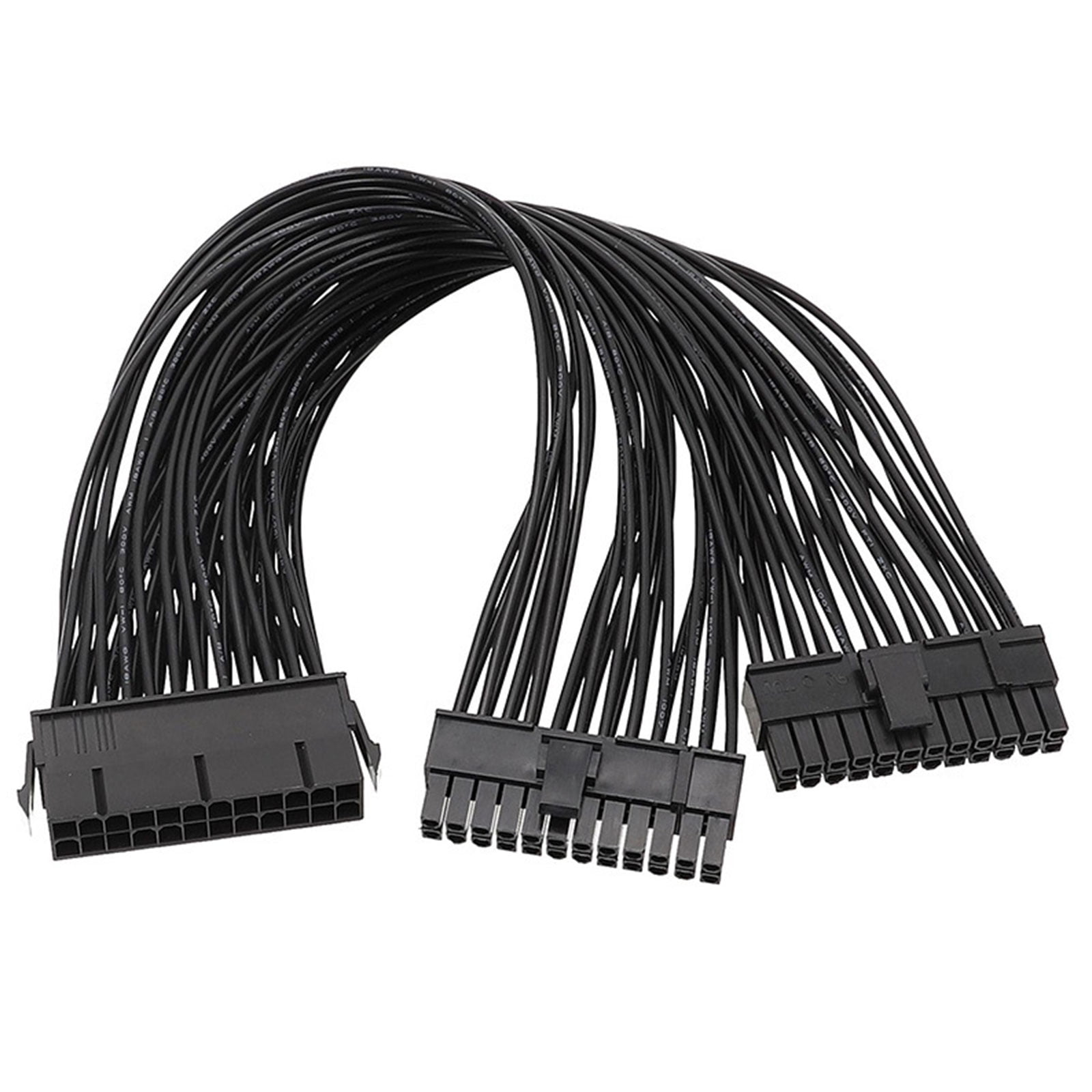 24Pin 1 To 2Port Power Supply Cord Motherboards Power Extension Cable ...