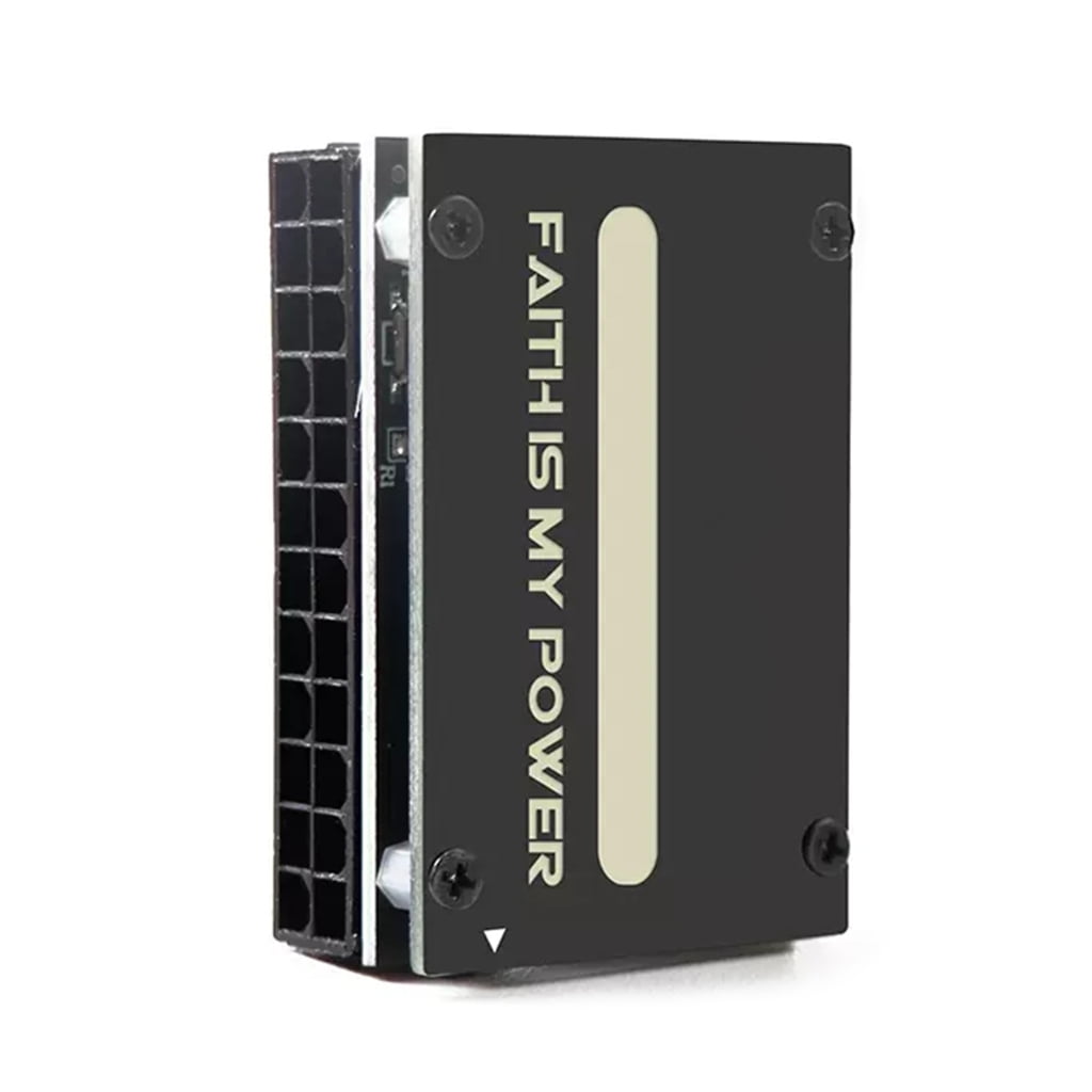 24Pin ATX 90 Degree Power Adapter Mainboard Motherboards with RGB Led ...
