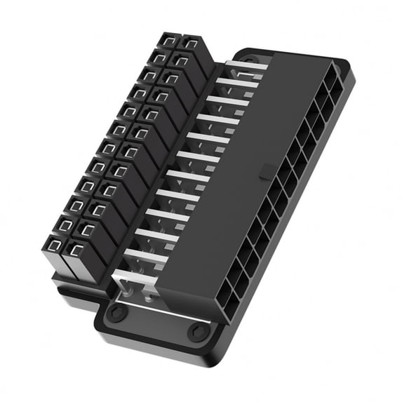 24Pin Female To 24pin Male Power Adapter 90 Degree Angled Changer for ...