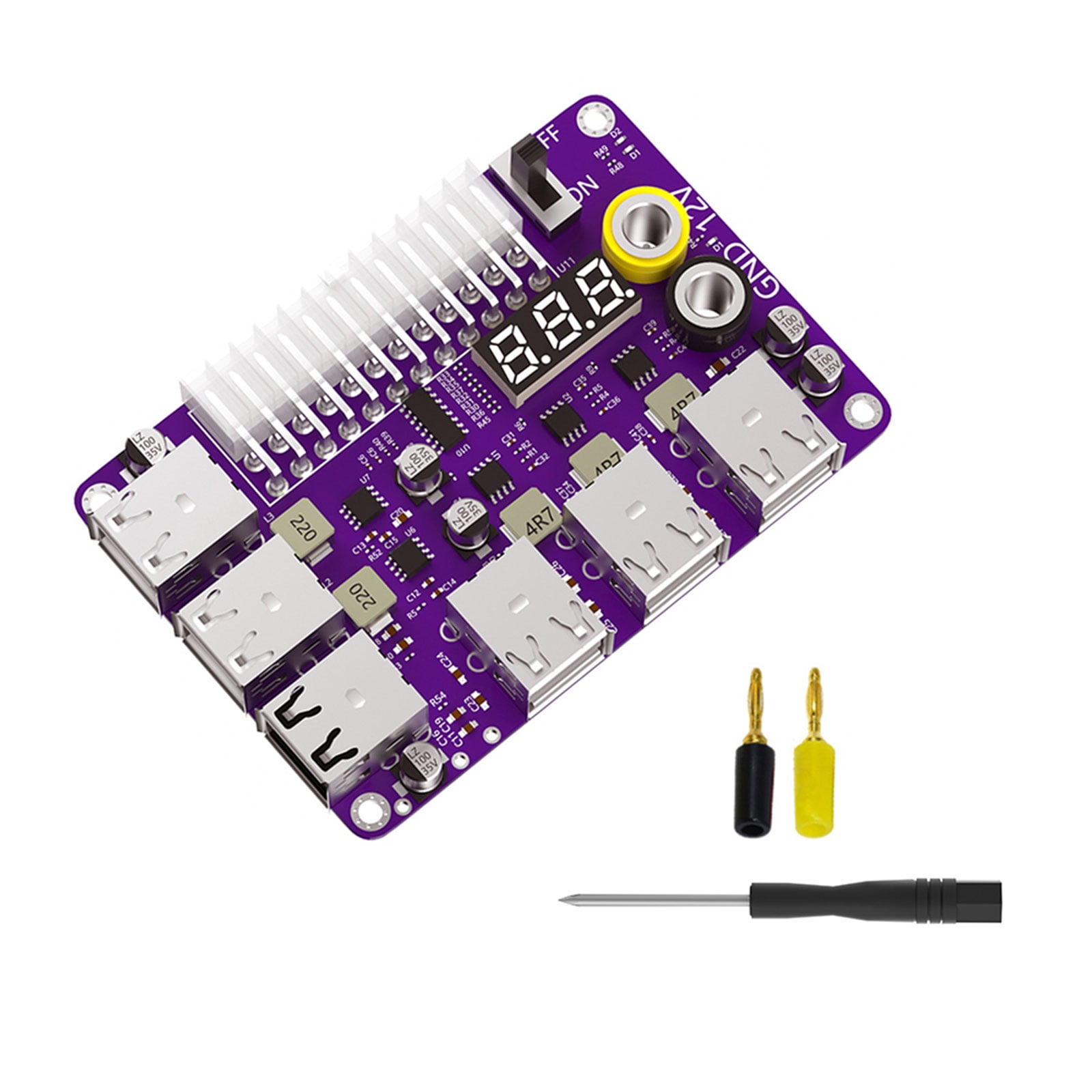 24Pin Power Supply Development Board and Acrylic Case USB Adapter Board ...