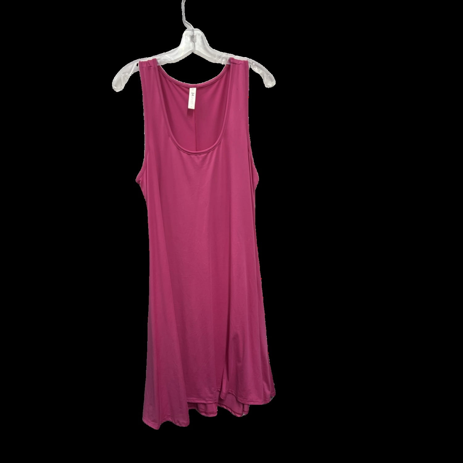 24SEVEN Women's Plus Size Pink Tank Dress 1X - Casual Dresses - Walmart.com