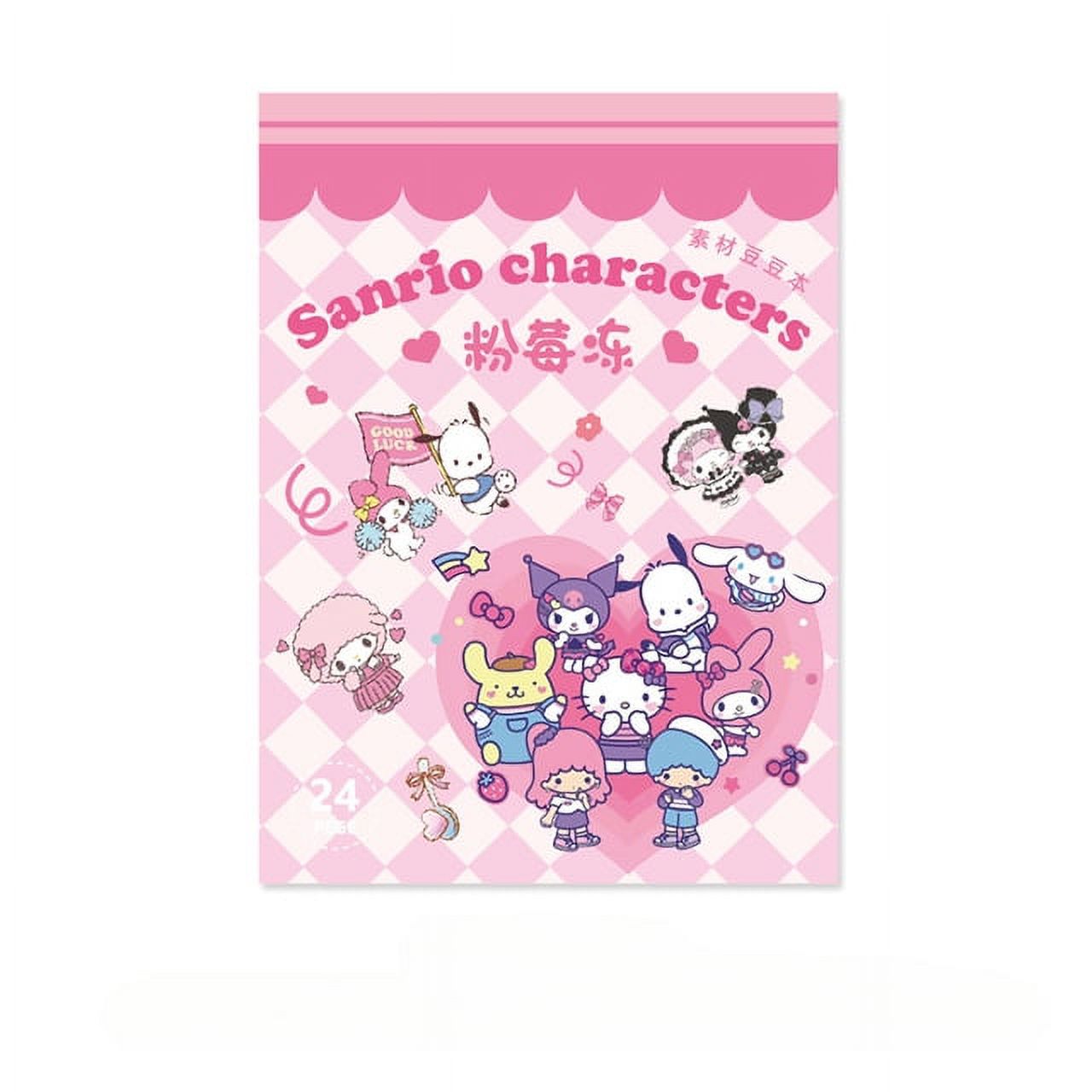 24Sheets Sanrio Stickers Book Hello Kitty Cinnamoroll Kuromi Kids Mini ...