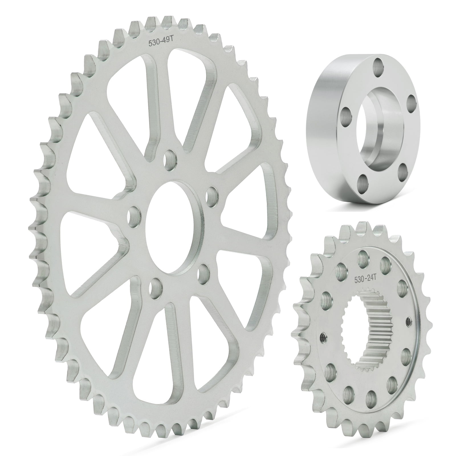 24T Front 49T Rear Sprocket Conversion Kit for Harley Softail Heritage ...