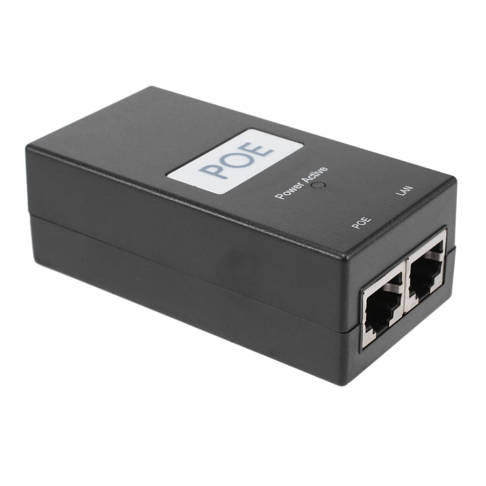 24V 0.5A Desktop POE Injector Ethernet Adapter Surveillance CCTV for IP ...