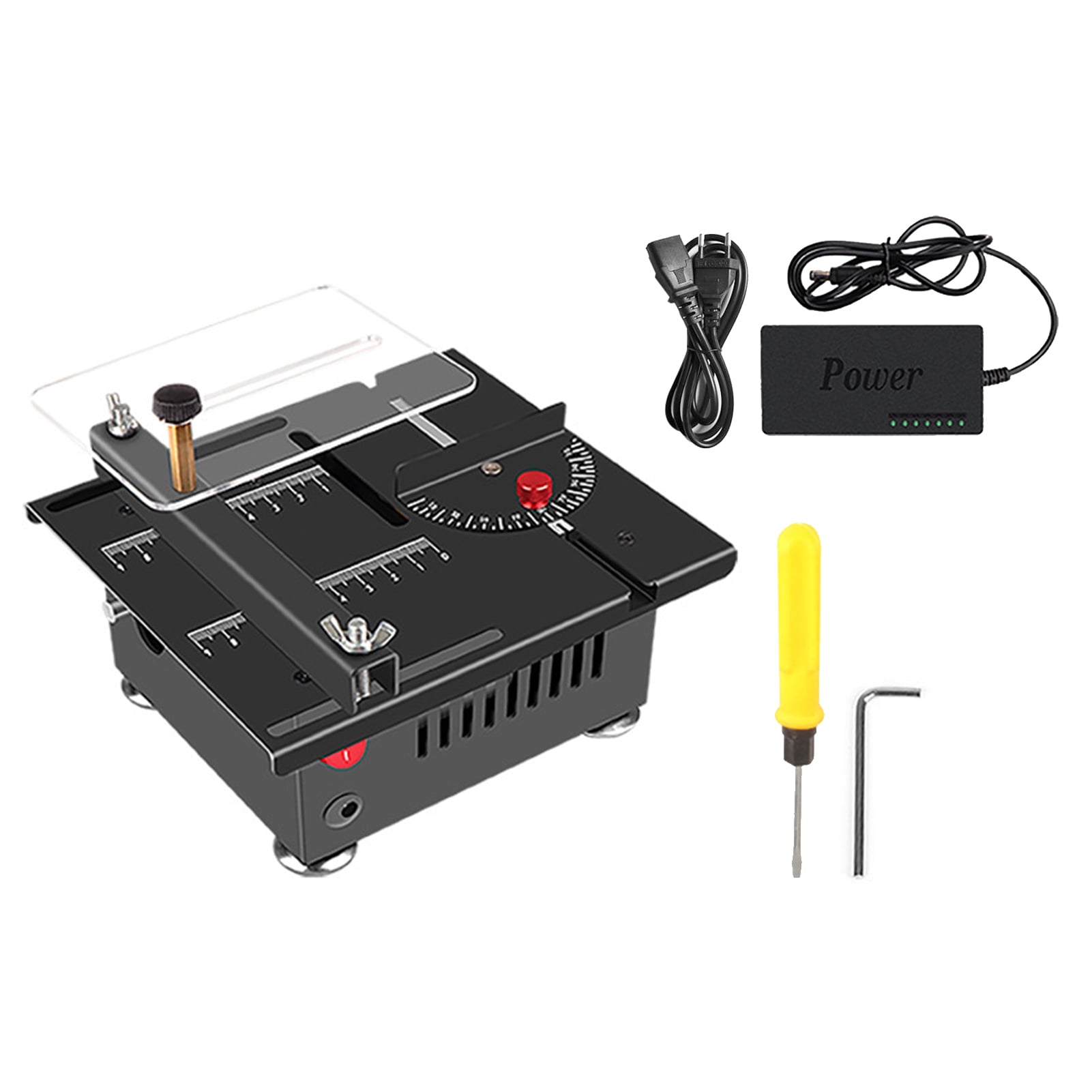 24V 100W Table Saw Desktop Electric Saw Cutter Speed Angle Liftable ...
